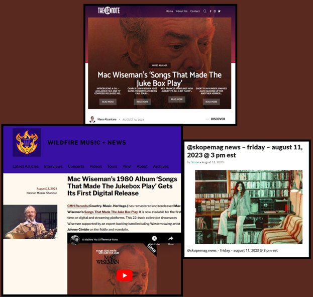 Wildfire Music and The LA Note recognize the first digital release of